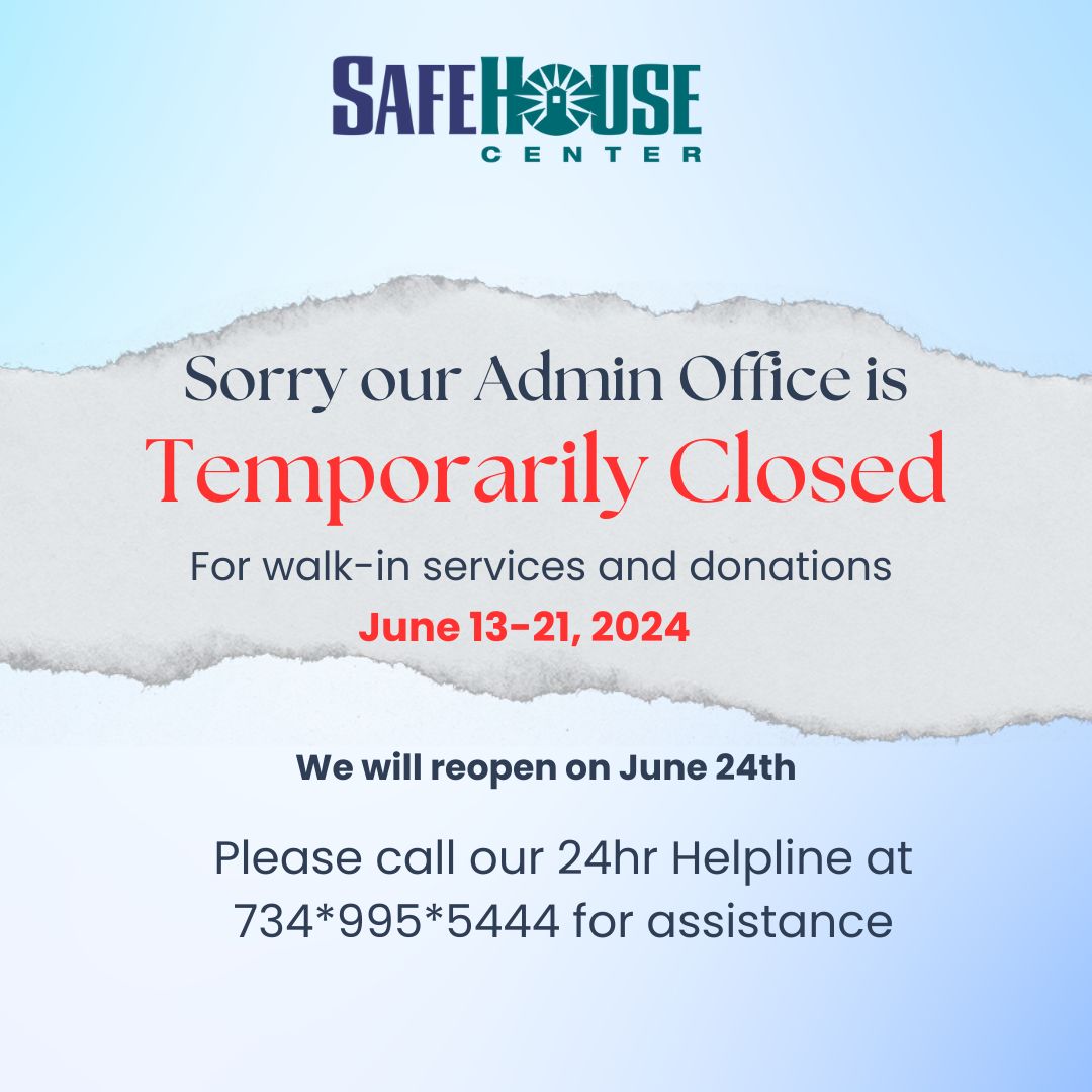Temp Closed -UPDATED | SafeHouse Center – Domestic Violence Services